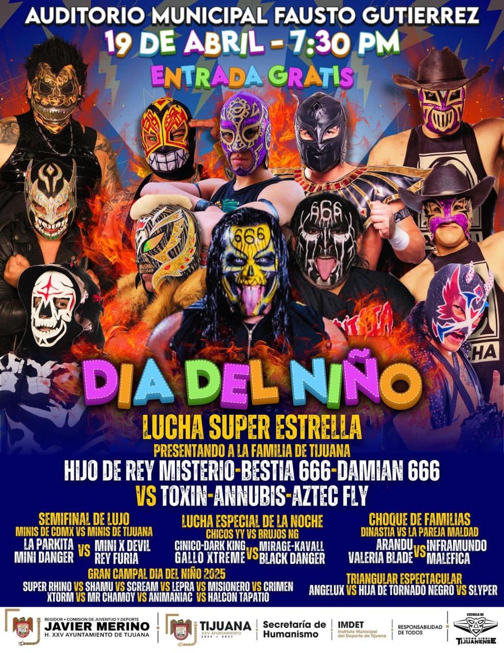 INVITA REGIDOR JAVIER MERINO A CELEBRAR EL DÍA DEL NIÑO CON GRAN FUNCIÓN DE LUCHA LIBRE EN EL ...